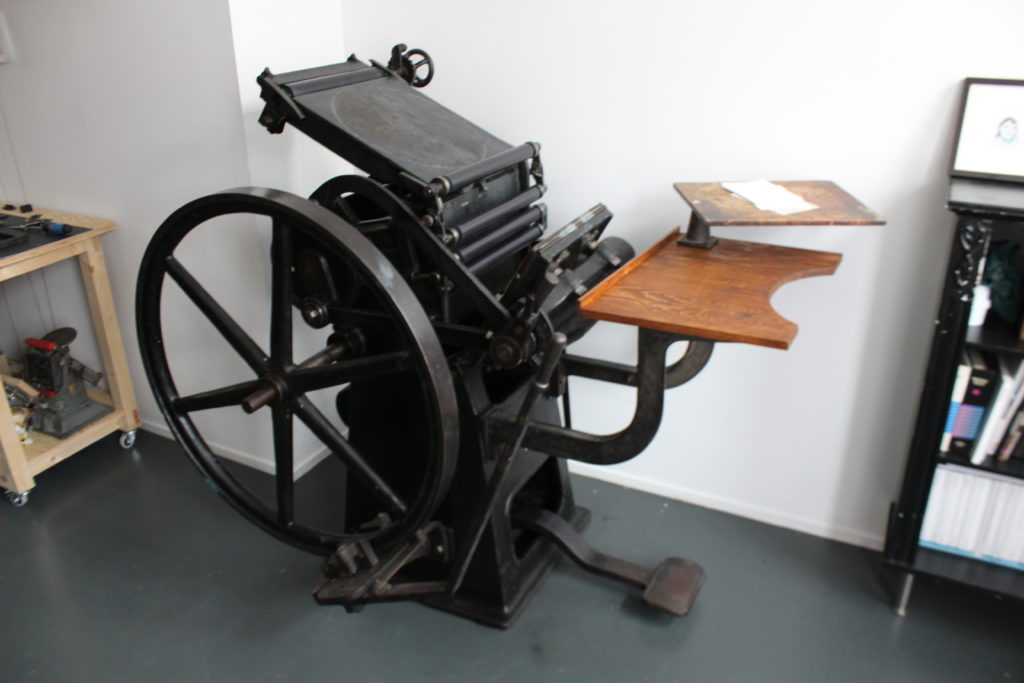 La presse typo – Atelier Graphique David Cauwe